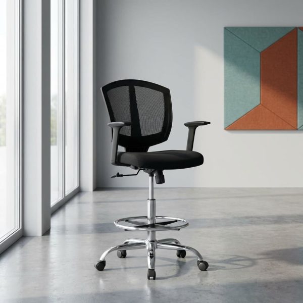 Adjustable Cashier Chair with Foot Ring - Pogo Furniture