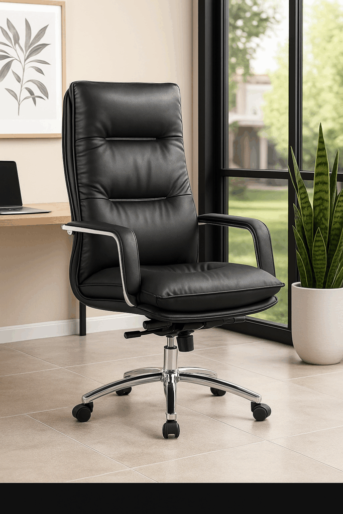 Oxy Black Executive Office Chair - Pogo Furniture